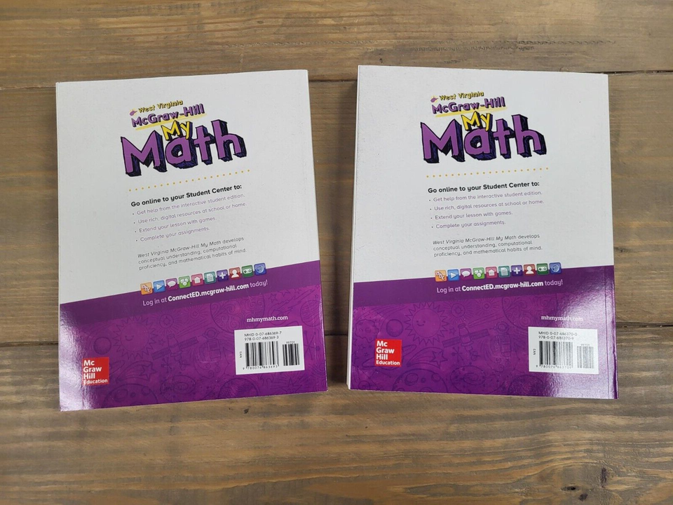 NEW -McGraw Hill My Math Student Workbooks Vol 1 & 2 Grade 5 Published ...