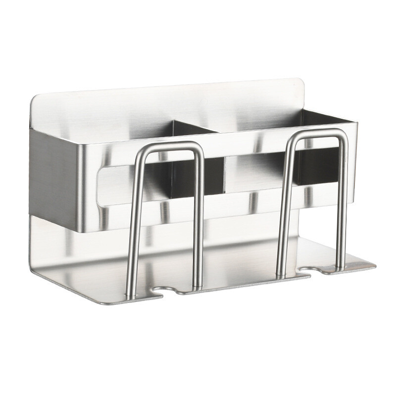 Toothbrush Holder Stainless Steel Toothpaste Rack Bathroom Household ...