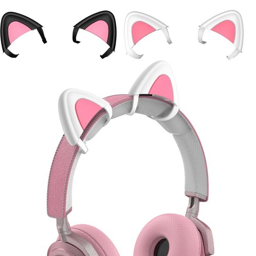 1 Pair Cute Gaming Detachable Headset Cat Ears Decoration Attachment | eBay