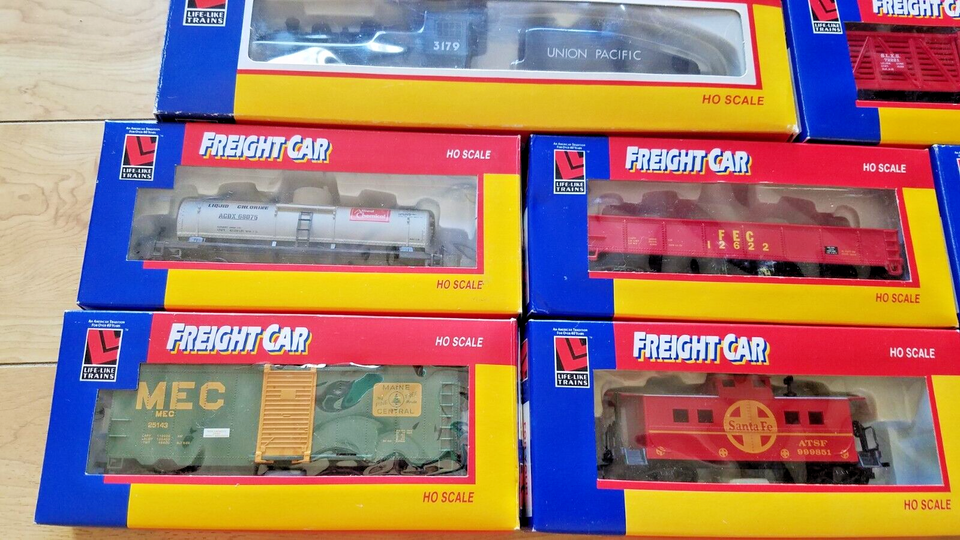 Vintage Life Like Trains HO Scale Train Set Complete Santa Fe Original ...