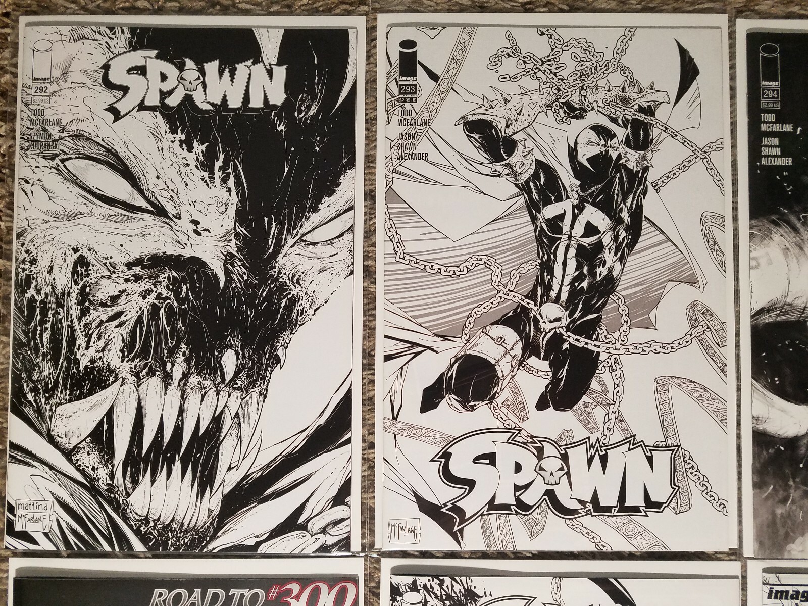 Spawn #292, 293, 294, 295, 296, 297, 298, 299, & 300 CVR Q *SKETCH ART RUN* | eBay