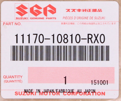 Genuine Suzuki Gasket Set Part Number - 11170-10810-RX0 | eBay