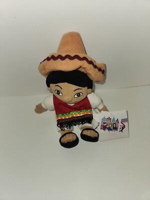 NWT "It's A Small World" MEXICO BOY Walt Disney Bean Bag Stuffed Animal ...