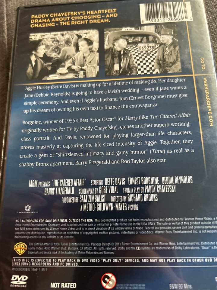 Bette Davis catered Affair DVD Rare | eBay Australia