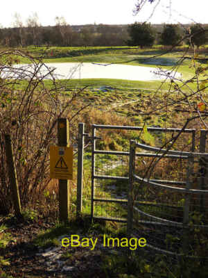 Photo 6x4 Golf warning sign Winsford The hazard sign warns walkers on ...