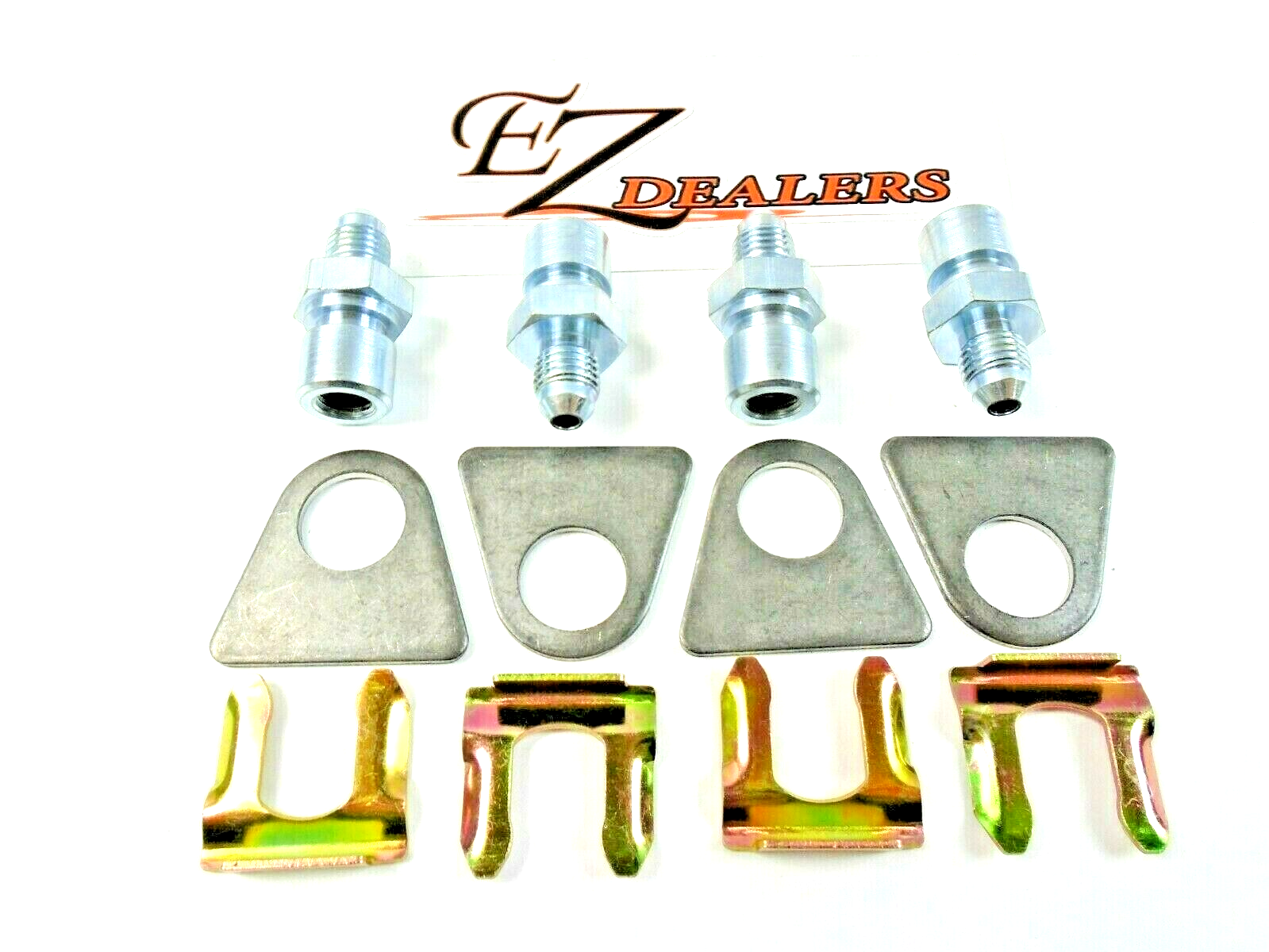 Brake Line Chassis Adapters # -4 AN to 3/16" Hard line I.F. Brake Tab ...