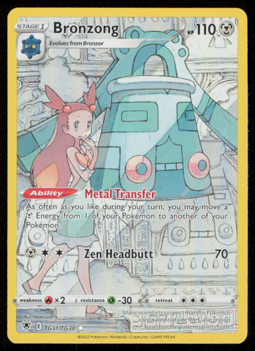 Bronzong TG11/TG30 Trainer Gallery - 2022 Pokemon Astral Radiance LP | eBay