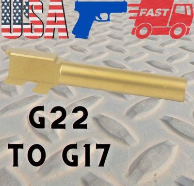 Glock 22 Conversion Barrel G17 TiN Gold G22 40 S&W Convert 9MM 9x19 Gen ...