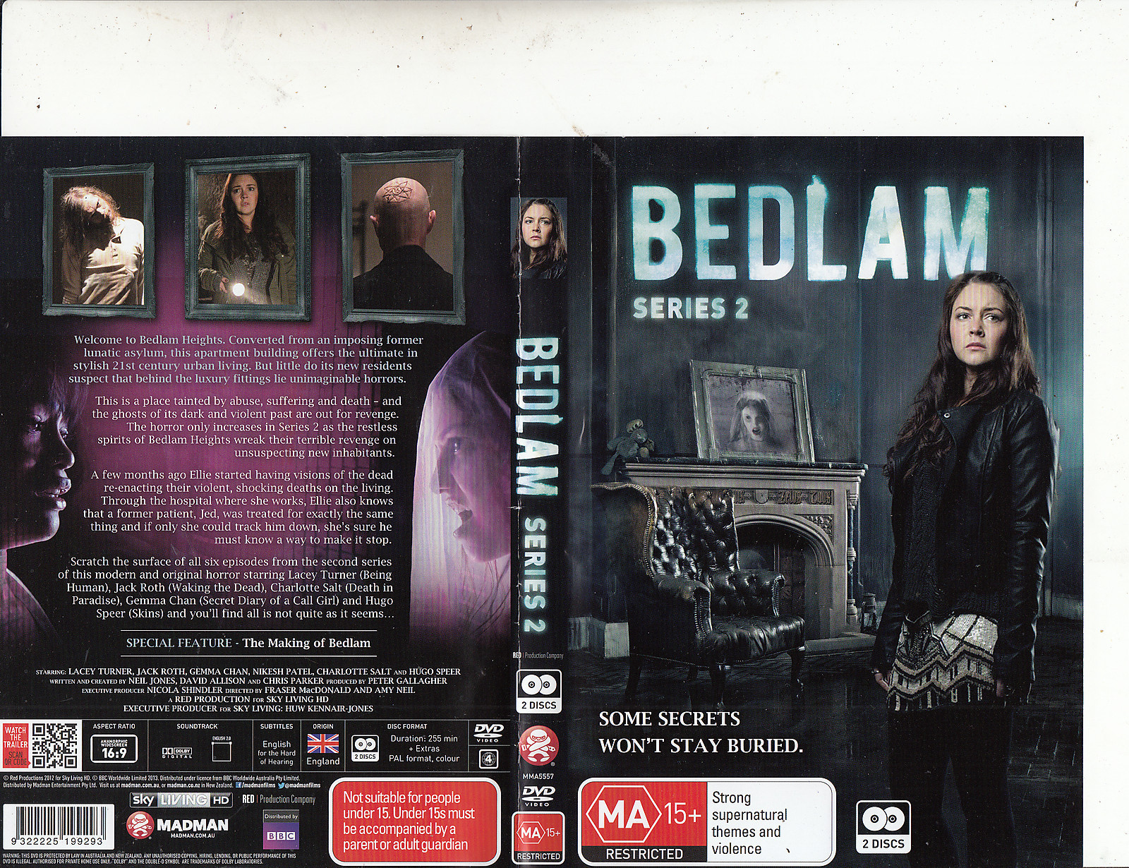 Bedlam-2011-TV Series UK-[ 2 Disc-Series 2 ]-DVD | eBay Australia
