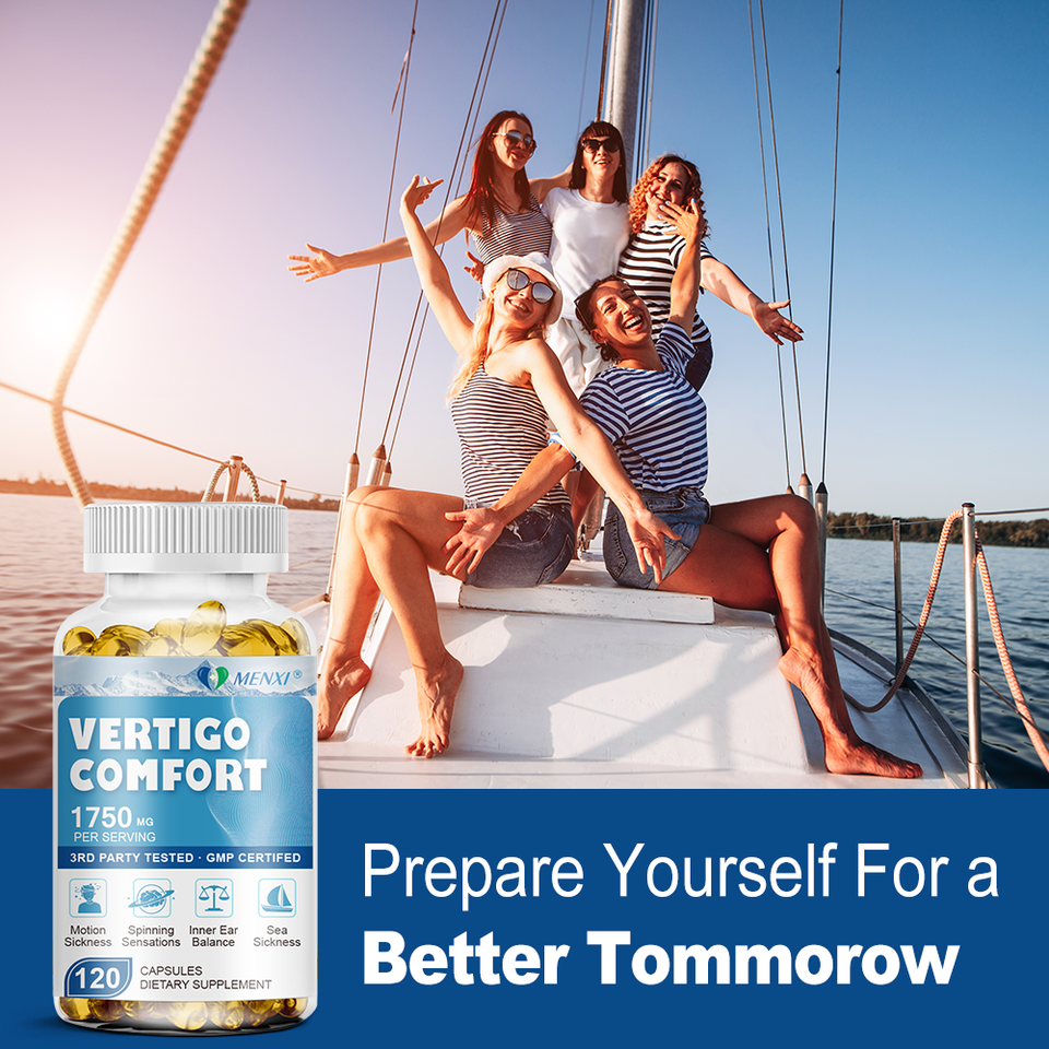 Vertigo Comfort Capsules 1750mg - Dizziness Relief Supplements, Body ...