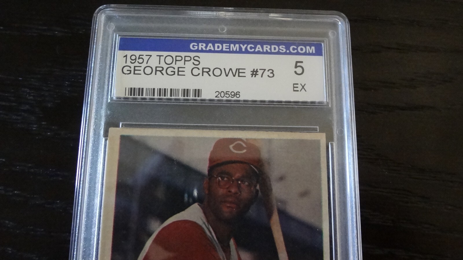 1957 TOPPS # 73 GEORGE CROWE BASEBALL CARD GRADED & SLABBED | eBay