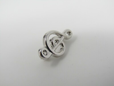 G Clef Pin Musician Gift Silver Tone | eBay