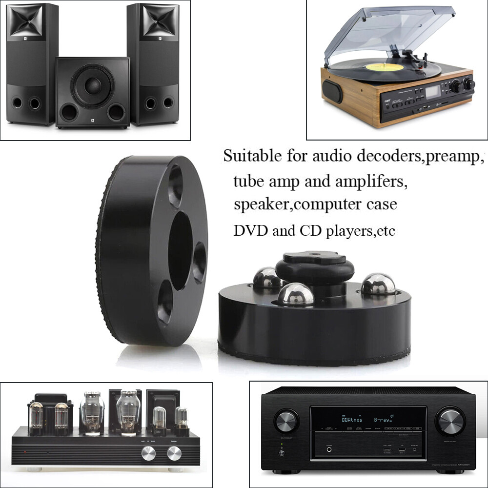 4Set HiFi AMP Speaker Turntable Isolation Stand Feet Bead Shock ...