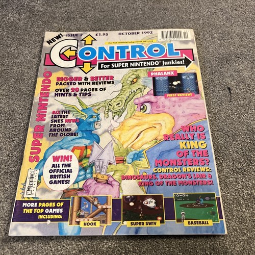 SNES Control Super Nintendo Magazine, Issue 2 October 1992 - Rare | eBay