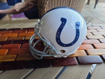 2004-19 Riddell NFL Throwback Mini Helmet Baltimore Colts Grey Facemask ...