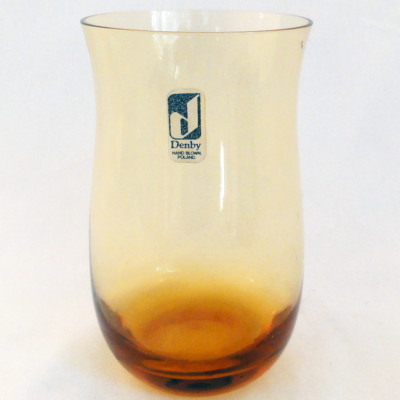 AURORA AMBER by Denby Hi Ball 5.25" tall NEW NEVER USED made Poland | eBay
