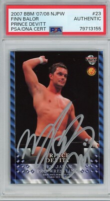 Finn Balor Prince Devitt 2007-08 BBM NJPW #23 Rookie Autograph PSA ...