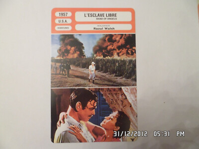 CARTE FICHE CINEMA 1957 L'ESCLAVE LIBRE Clark Gable Yvonne de Carlo | eBay