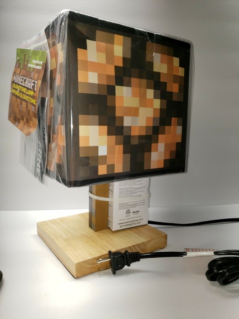 Minecraft Glowstone 14inch Corded Table Bedside Desk Lamp LED for ...