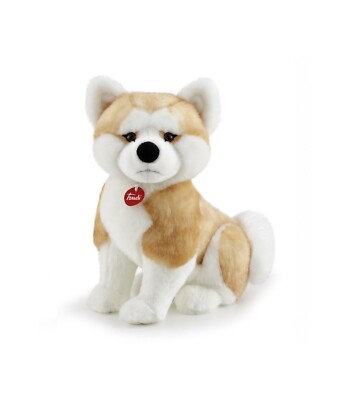 Trudi Large Sitting Akita Dog Plush Toy new with tags 36 cm | eBay