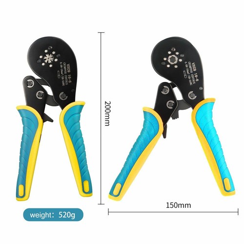 16-6 Mini Electrical Handle Pliers Adjusting Ratchet Ferrule Crimping ...