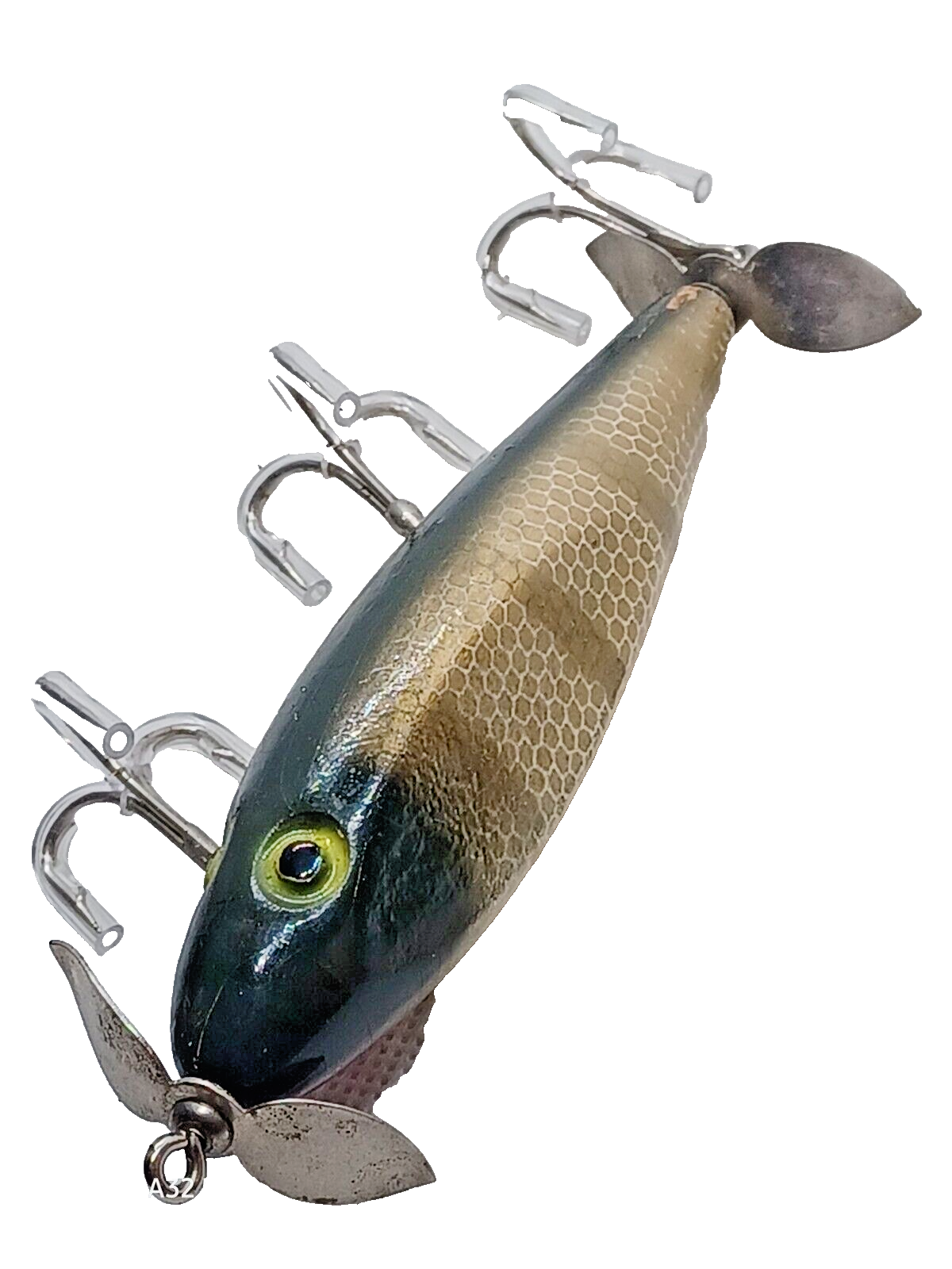 Herter's Injured Minnow Vintage Fishing Lure Crippled Killer Wood Pike ...