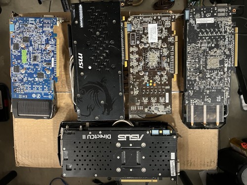 Mixed Graphics Card Lot 5x Graphics Cards (Parts or Repair) | eBay
