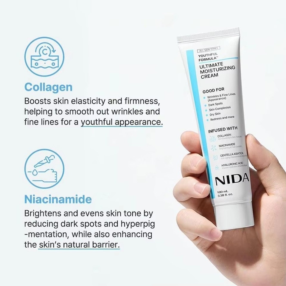 For Sensitive Skin NIDA Youthful Formula Ultimate 100ml Moisturizing ...