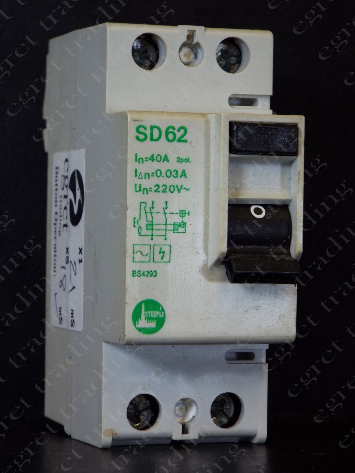 Steeple 40A 30mA RCD RCCB Circuit Breaker SD62 BS 4293 - TESTED | eBay UK