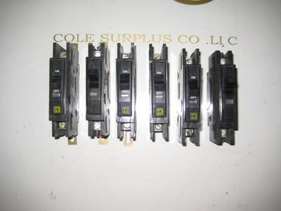 Square D Circuit Breaker , QOU115 (Group of 6) B1R | eBay