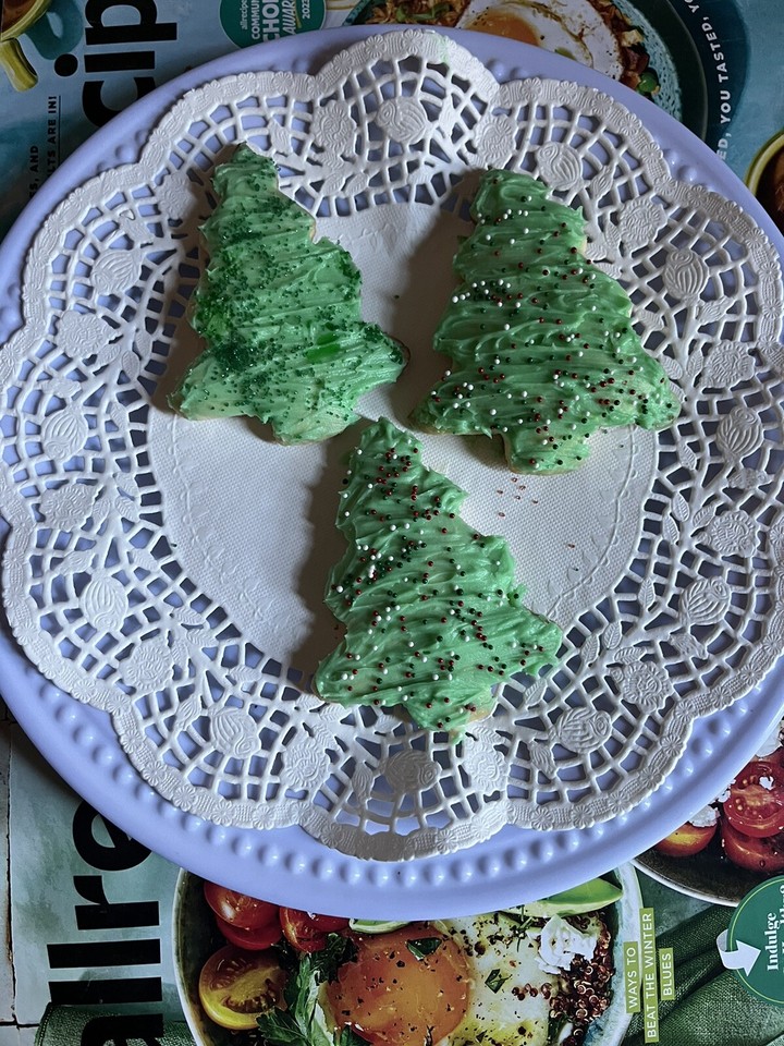 Homemade Christmas Tree Cookies 1 Dozen Made Fresh | eBay