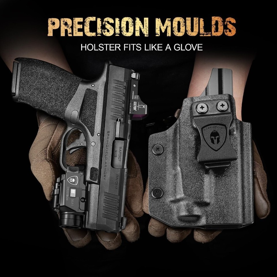 TSG CROSSBOW Flashlight-Green Laser-RH IWB Holster Fit: Springfield ...