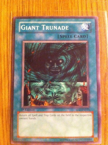 Yugioh 1st Edition SD2-EN015 "Giant Trunade" NMint-Mint | eBay