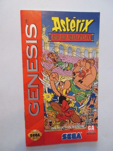 Genesis Asterix and the Great Rescue manual | eBay