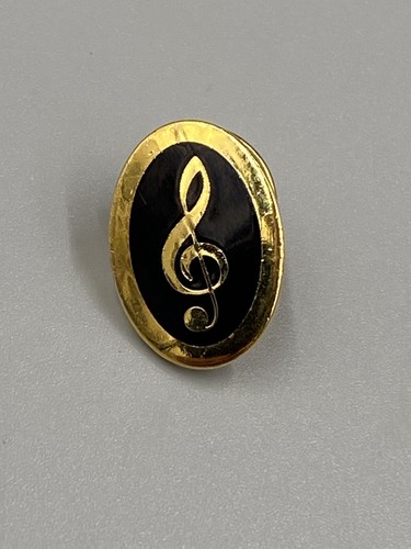 Treble Cleft Oval Shaped Lapel Hat Pin Vintage | eBay