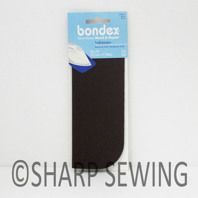 BONDEX 2 IRON-ON SEAL BROWN MEND & REPAIR PATCHES - 5" X 7" #W008-092 ...