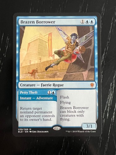 MTG - Brazen Borrower/Petty Theft - Throne of Eldraine - 039/269 ...