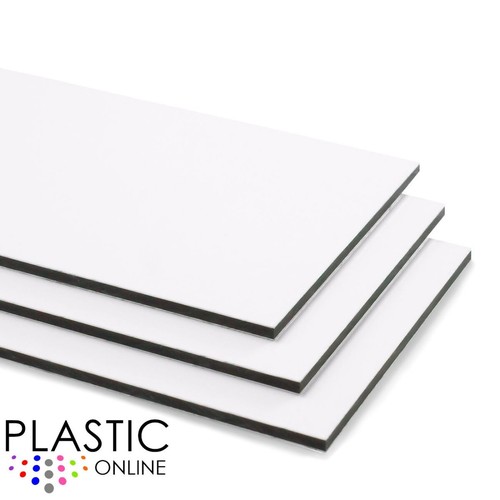 White Aluminium Composite Sheet Plastic Panel ACM Sign Board Cut to ...