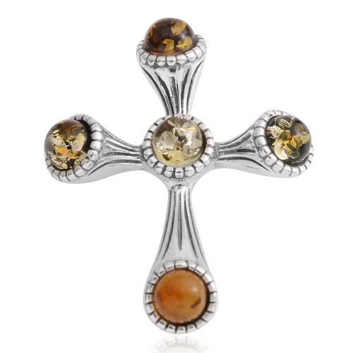 AMBER CROSS STERLING PENDANT #balticamberpendant #ambercross # ...