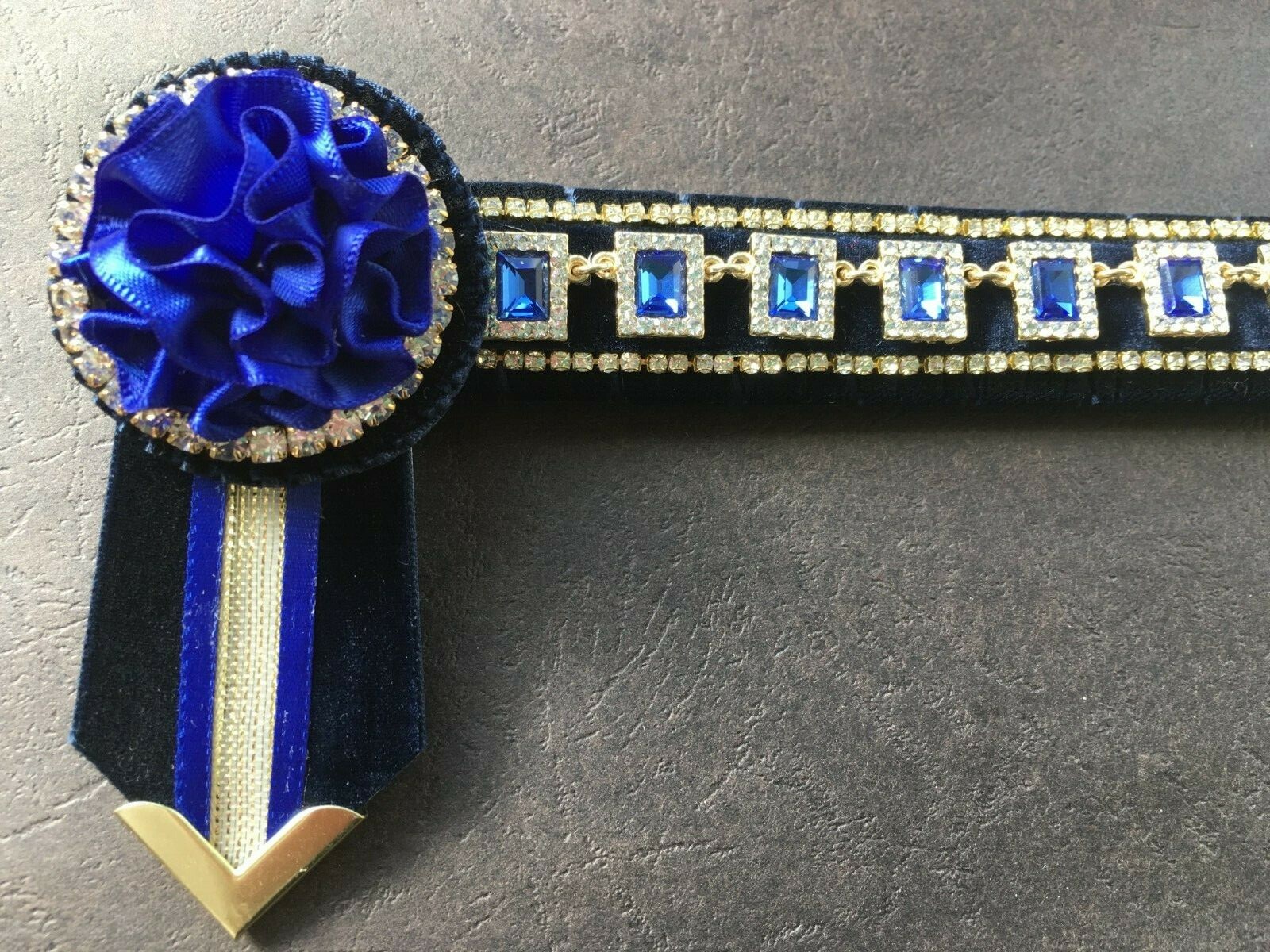 Sapphire Chain Browband Pony 13 inch 33 cm SF | eBay Australia