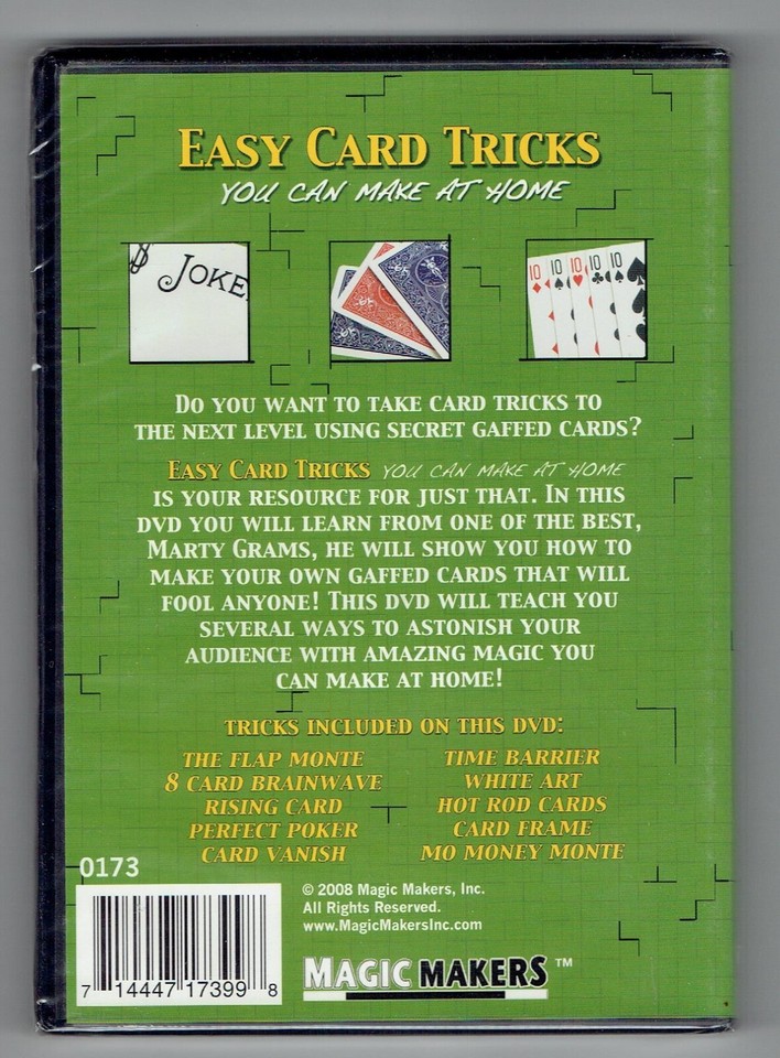 Easy Card Tricks You Can Make At Home by Magic Makers - Magic DVD | eBay