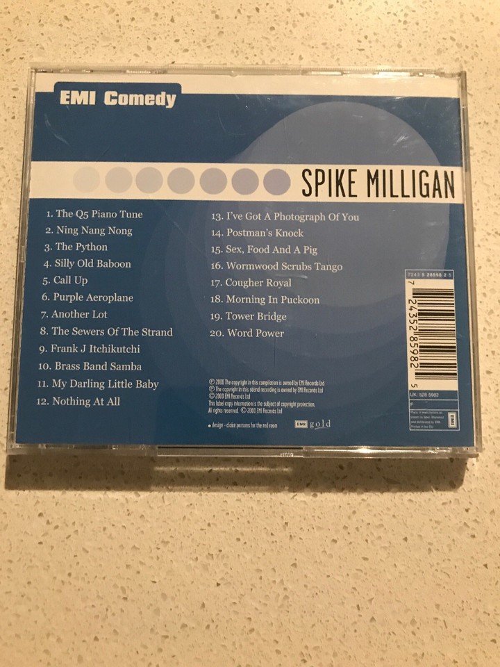 SPIKE MILLIGAN - EMI COMEDY - RADIO COMEDY- CD - LIKE NEW | eBay