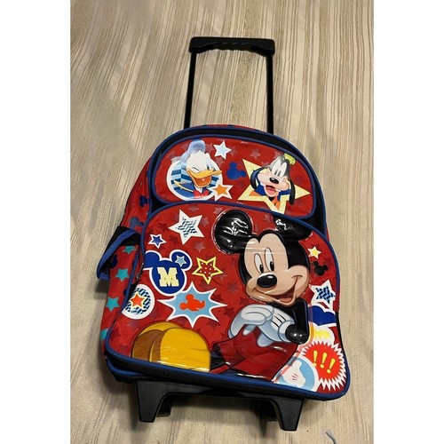 Mickey Mouse Rolling Large School Travel Backpack | eBay