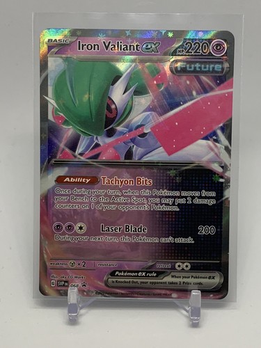 Pokemon - Iron Valiant ex SVP 068 - NORMAL SIZE - Promo - Ultra Rare ...