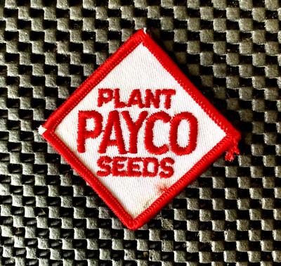 PLANT PAYCO SEEDS VINTAGE EMBROIDERED SEW ON ONLY PATCH FARM 2 3/4" x 2 ...