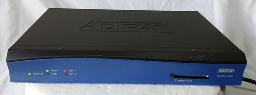 ADTRAN NetVanta 3430 2-Port 10/100 Wired Router 1202820G1 WORKING ...