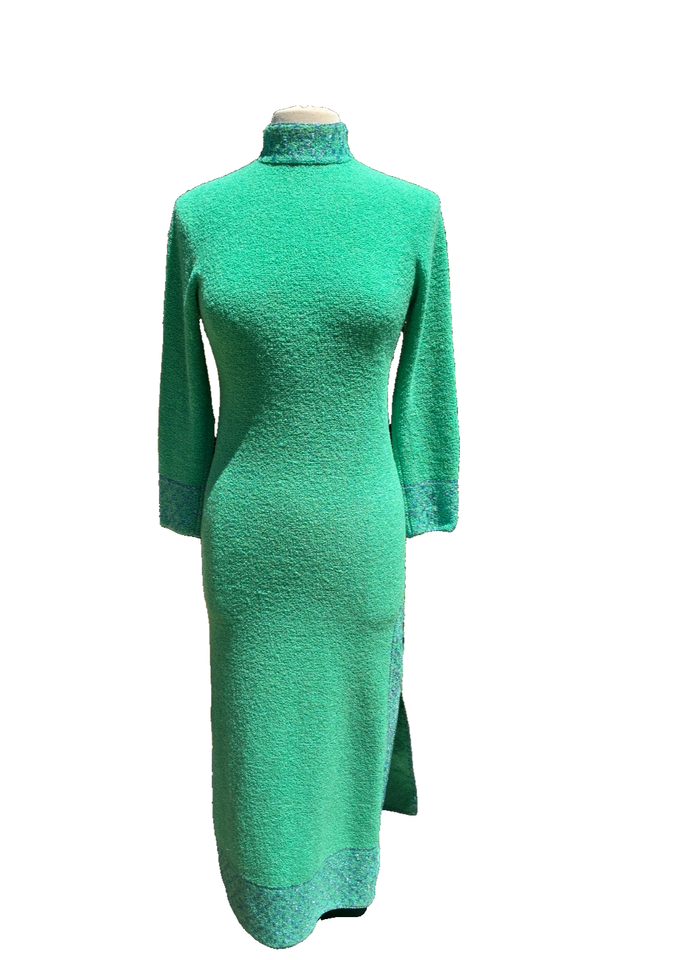 Vintage 70s St. John Evening Knit Maxi Winter Glamorous Sz S/M | eBay