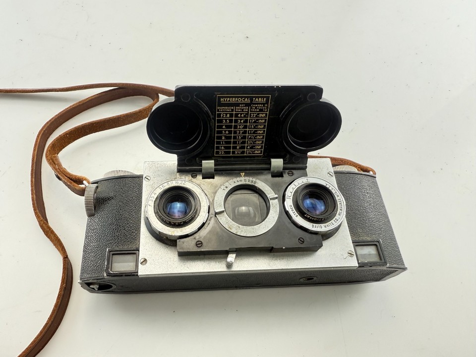 VINTAGE 3D David White Stereo Realist 35mm Camera 3.5 military | eBay