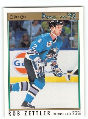 Rob Zettler 1992 Sharks Card | eBay