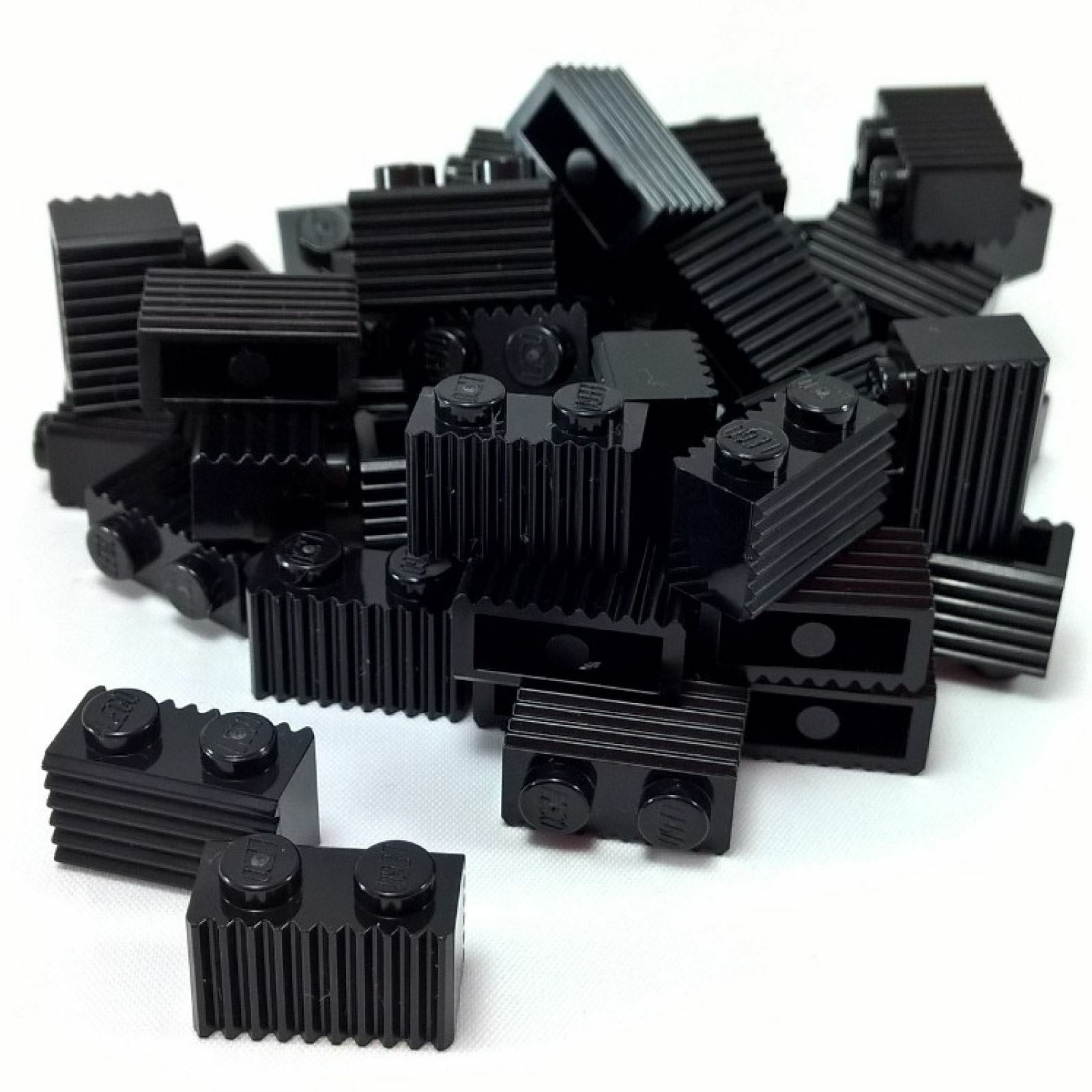 50 NEW LEGO Brick, Modified 1 x 2 Grille (Grill) BRICKS Black | eBay